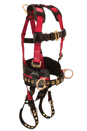 FallTech 7078 Tradesman 3D Ring Construction Belted Full Body Harness 1 ...