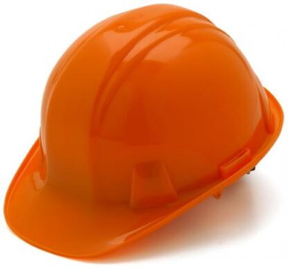 Orange Hard Hat with 6 Point Pinlock Suspension 1 | Equipment Direct