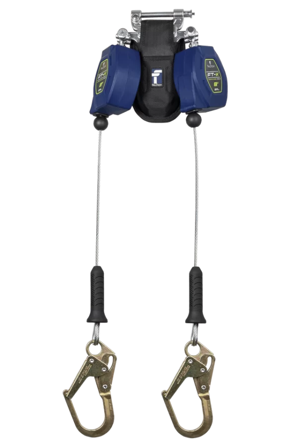Falltech 82808TP0 8′ FT-X Class 2 LE SRL Cable with Mini Rebar Hooks