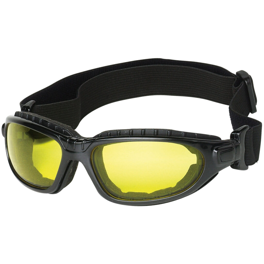 INOX Challenger 1770A Amber Lens Black Frame Goggles
